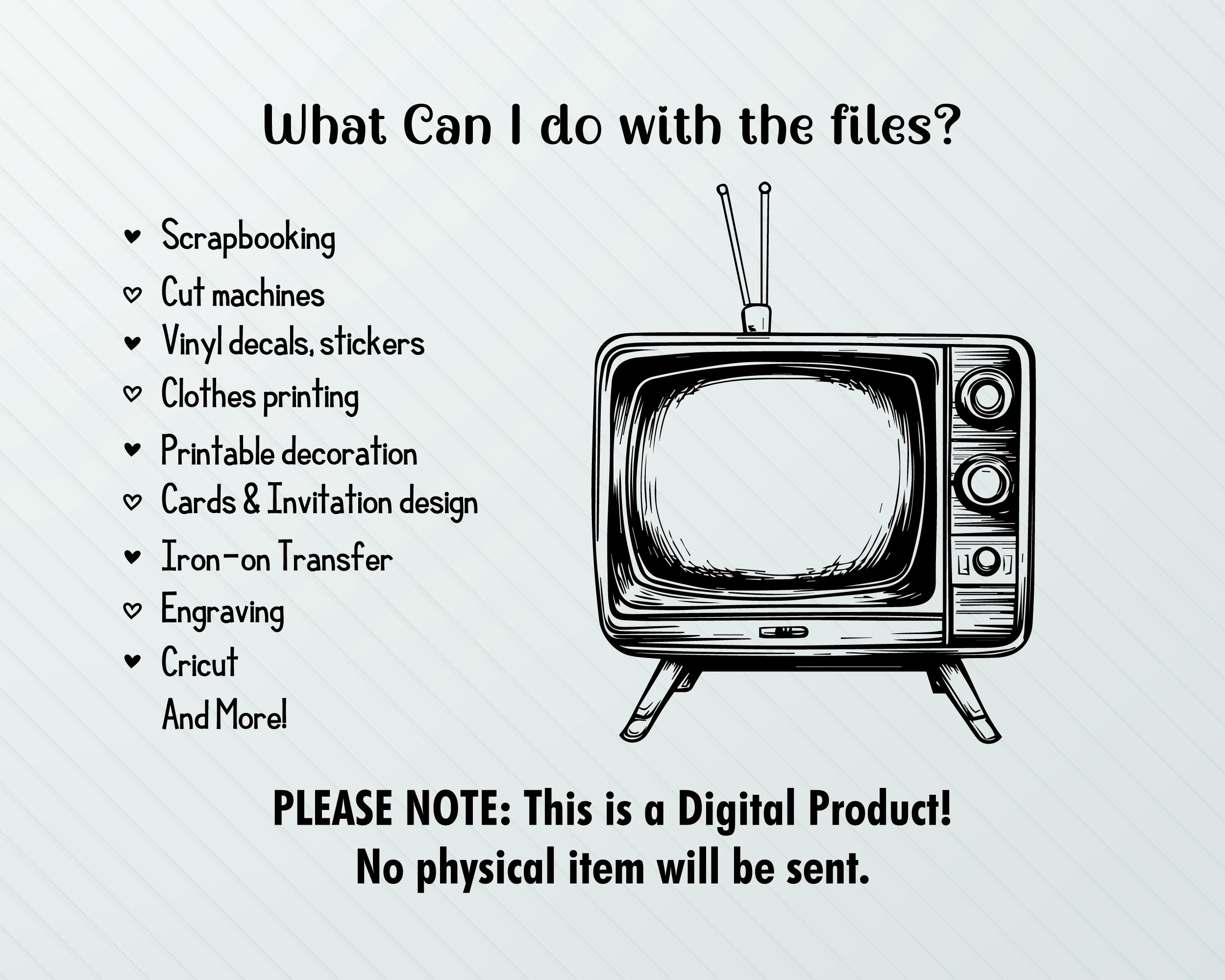 Retro Tv SVG, Retro Tv PNG, Retro Television Clipart, Silhouette, Tv ...