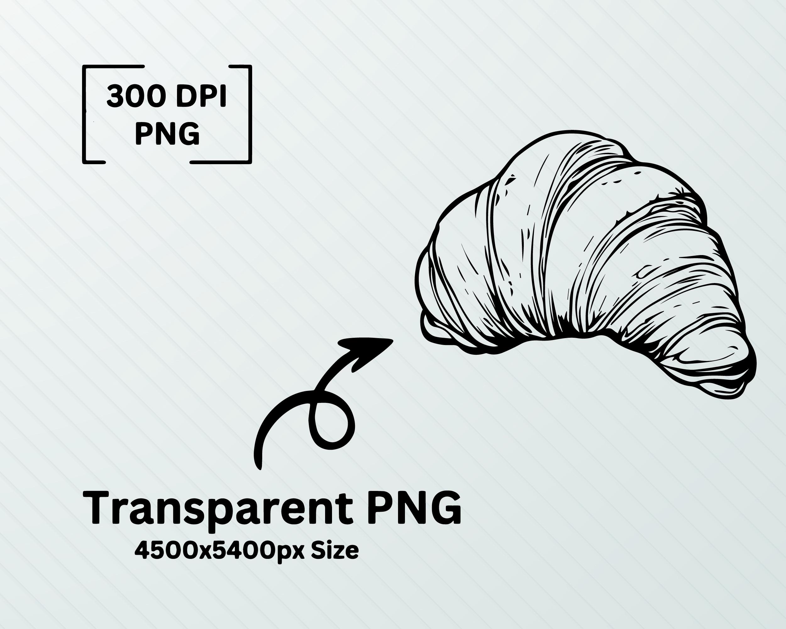 Croissant Svg Png, Croissant Clipart, Croissant Silhouette, Croissant ...