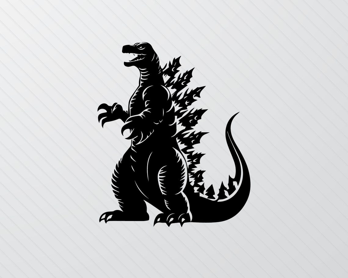 Godzilla Silhouette, Godzilla Svg Bundle, Godzilla Clipart, Godzilla ...