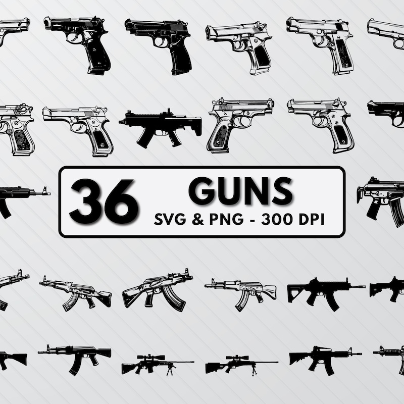 Firearms Svg - Etsy