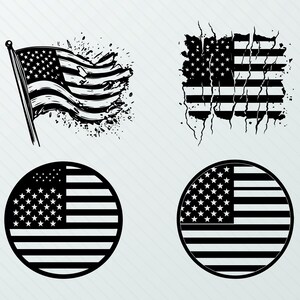 Usa Flag Svg Png, Usa Flag Cutting, Flag Cut File, Vector Art ...