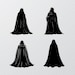 Cloak Silhouette Svg Bundle, Magic Cloak, Cloak Png Clipart, Cloak ...