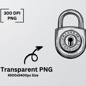 Combination Lock Silhouette, Combination Lock Svg Bundle, Lock Clipart ...