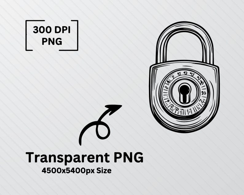 Combination Lock Silhouette, Combination Lock Svg Bundle, Lock Clipart ...