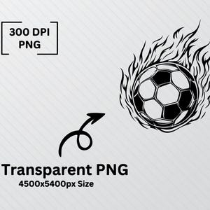 Flaming Soccer Svg Bundle, Soccer Silhouette, Soccer Ball, Soccer ...