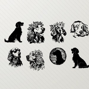 English Setter Svg Bundle, Setter Dog Silhouette, English Setter Dogs ...