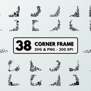 Corner Frame Svg Png, Corner Frame Clipart, Corner Frame Silhouette ...