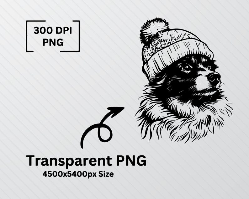 Japanese Spitz SVG Bundle: Dog Silhouette Clipart (PNG, Vector) - Etsy