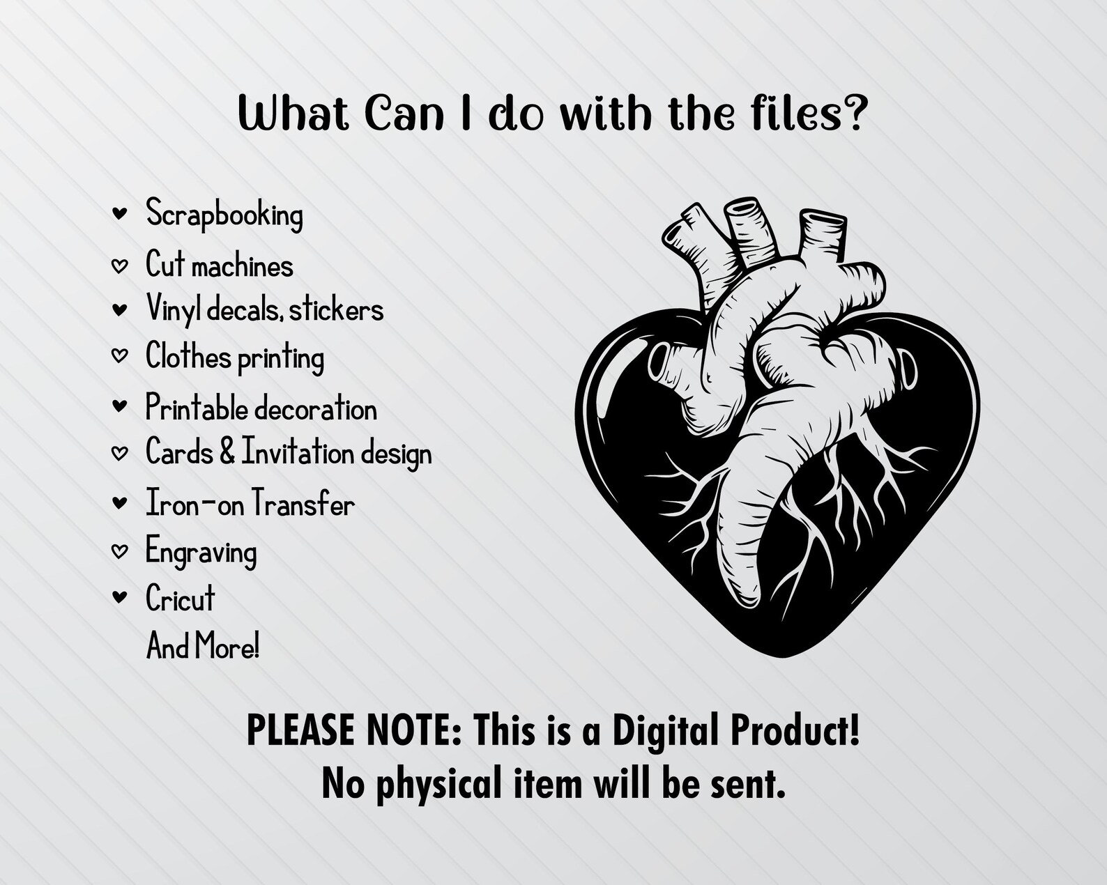 Human Heart Silhouette, Human Hearts Svg Bundle Cut File, Human Heart ...