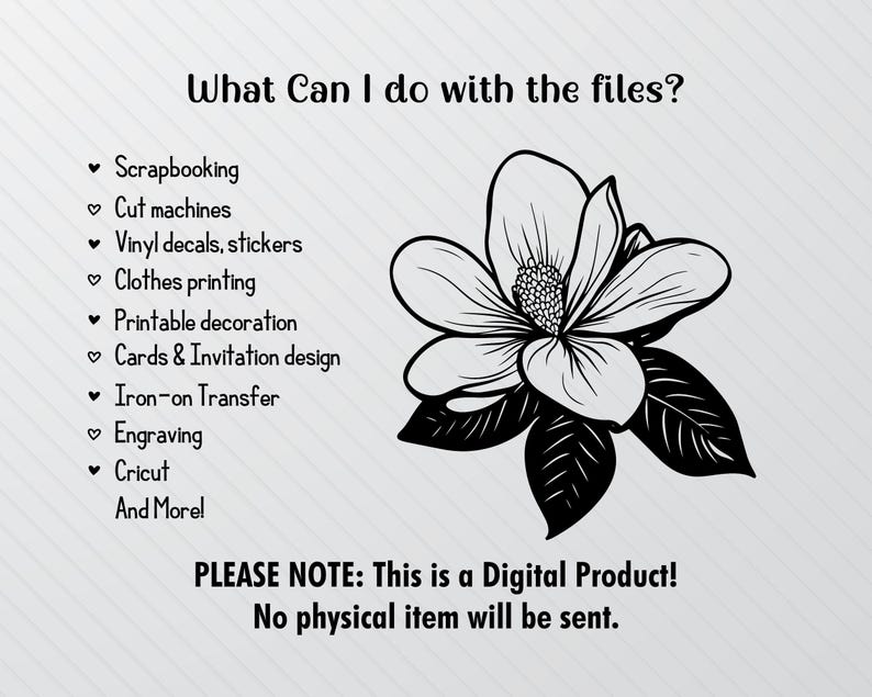 Magnolia Svg Bundle, Magnolia Silhouette Art, Magnolia Png Decal ...