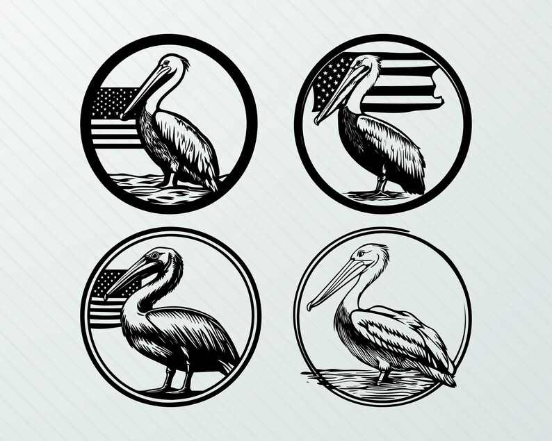 Pelican Svg Png Bundle, Pelican Clipart, Pelican Silhouette, Pelican ...