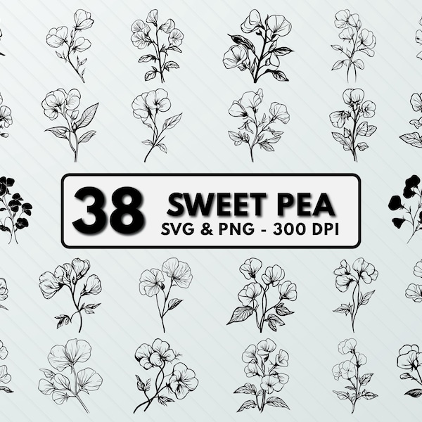 Sweet Pea Embroidery - Etsy Canada