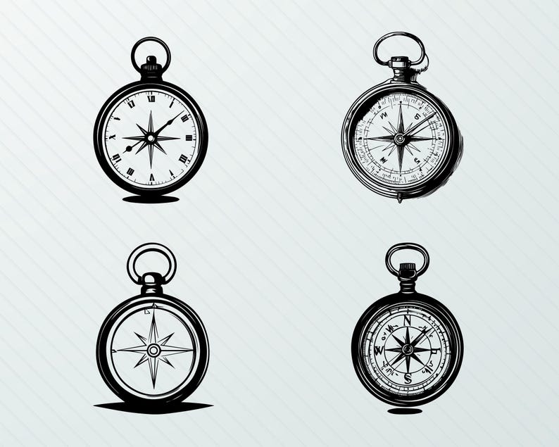 Compass Svg Png, Compass Clipart, Compass Silhouette, Compass Decal ...