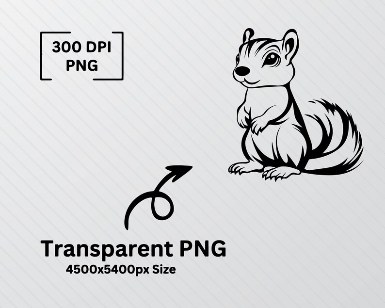 Chipmunk Silhouette SVG Bundle: Vector Art, Clipart, Decal (PNG) - Etsy