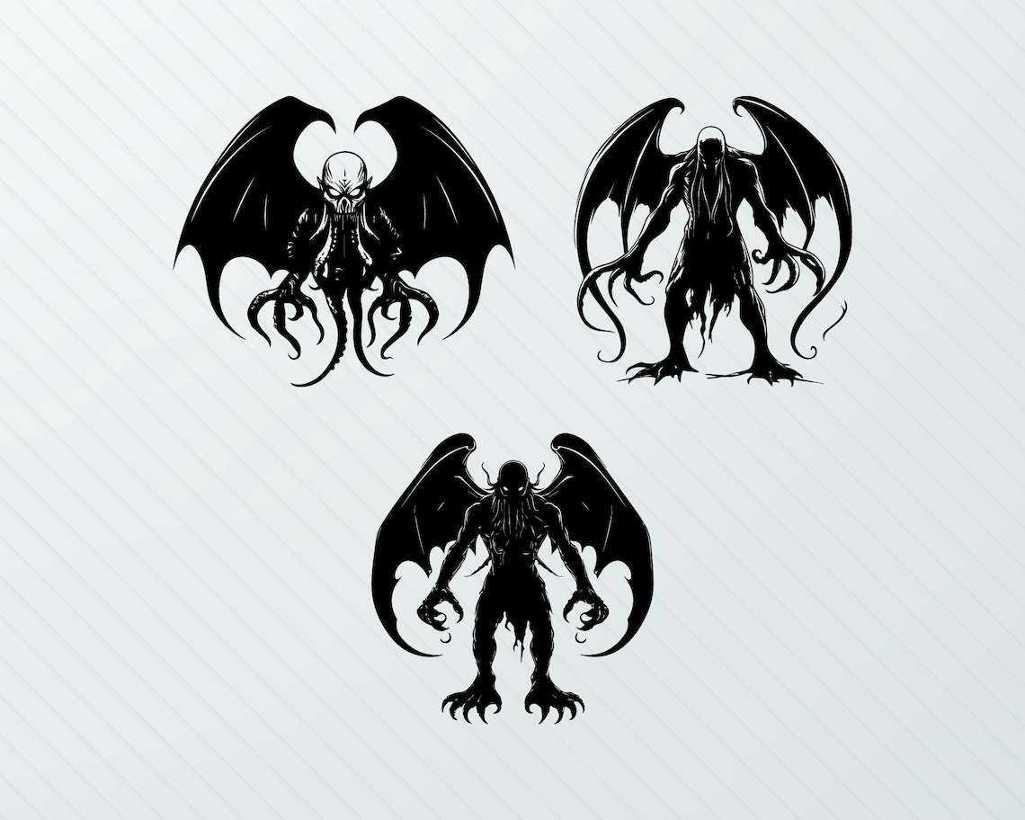 Cthulhu Clipart: SVG, PNG, Vector Art Designs (digital Download) - Etsy