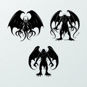 Cthulhu Clipart: SVG, PNG, Vector Art Designs (digital Download) - Etsy