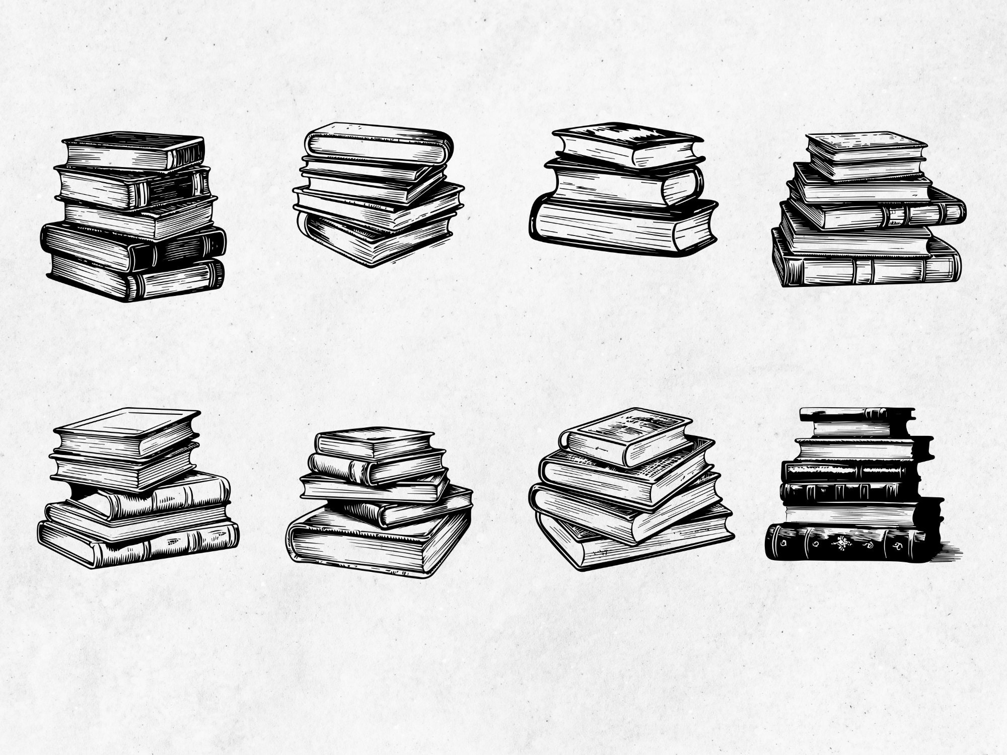 Books SVG Bundle, Books Cut Files for Cricut, Books Silhouette, Books ...