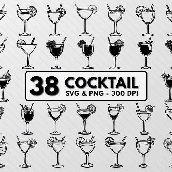 Cocktail Decal - Etsy