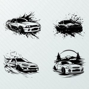 Drift Car Svg Png, Drift Car Clipart, Drift Car Silhouette, Drift Car ...