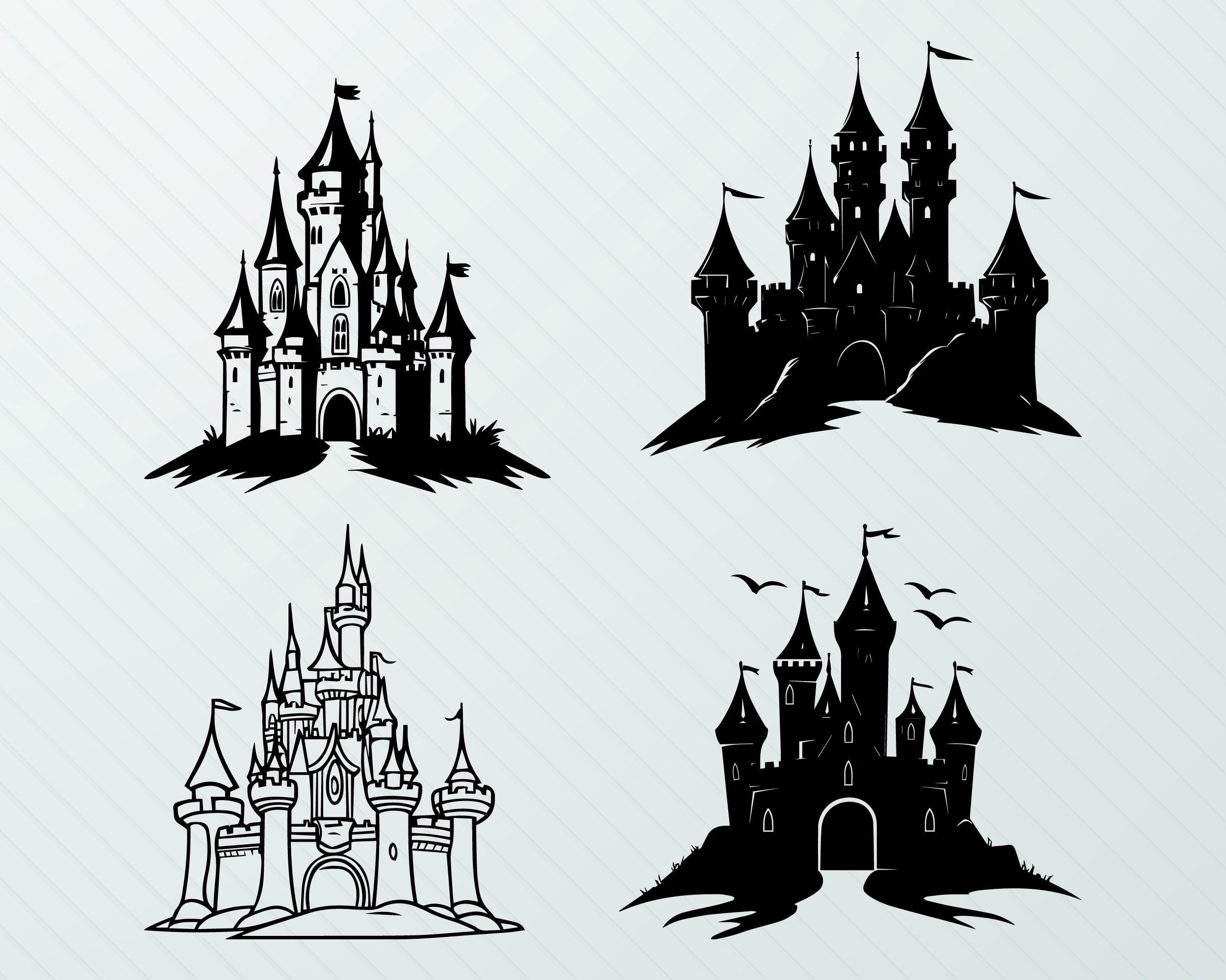 Castle Svg Png, Castle Clipart, Castle Silhouette, Castle Decal, Castle ...