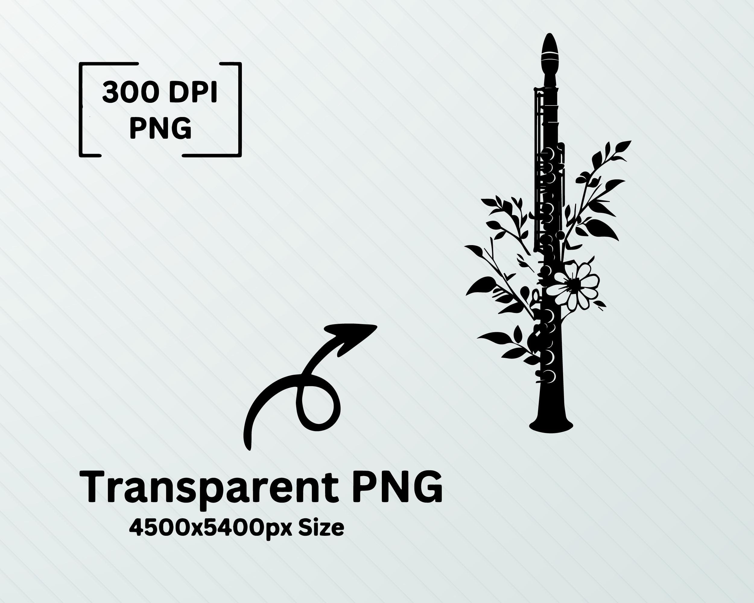 Clarinet Svg Png, Clarinet Clipart, Clarinet Silhouette, Clarinet Decal ...