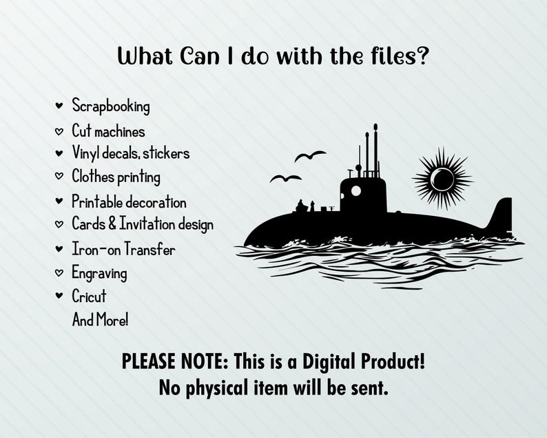 Submarine Svg, Submarine Png, Submarine Clipart, Silhouette, Decal ...