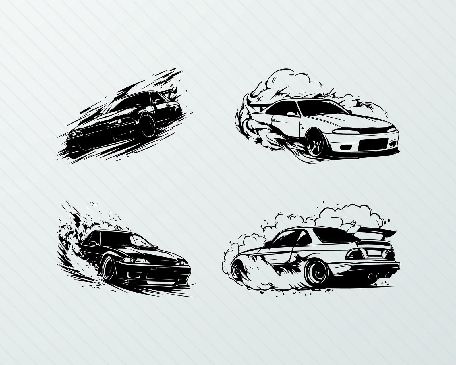 Drift Car Svg Png, Drift Car Clipart, Drift Car Silhouette, Drift Car ...