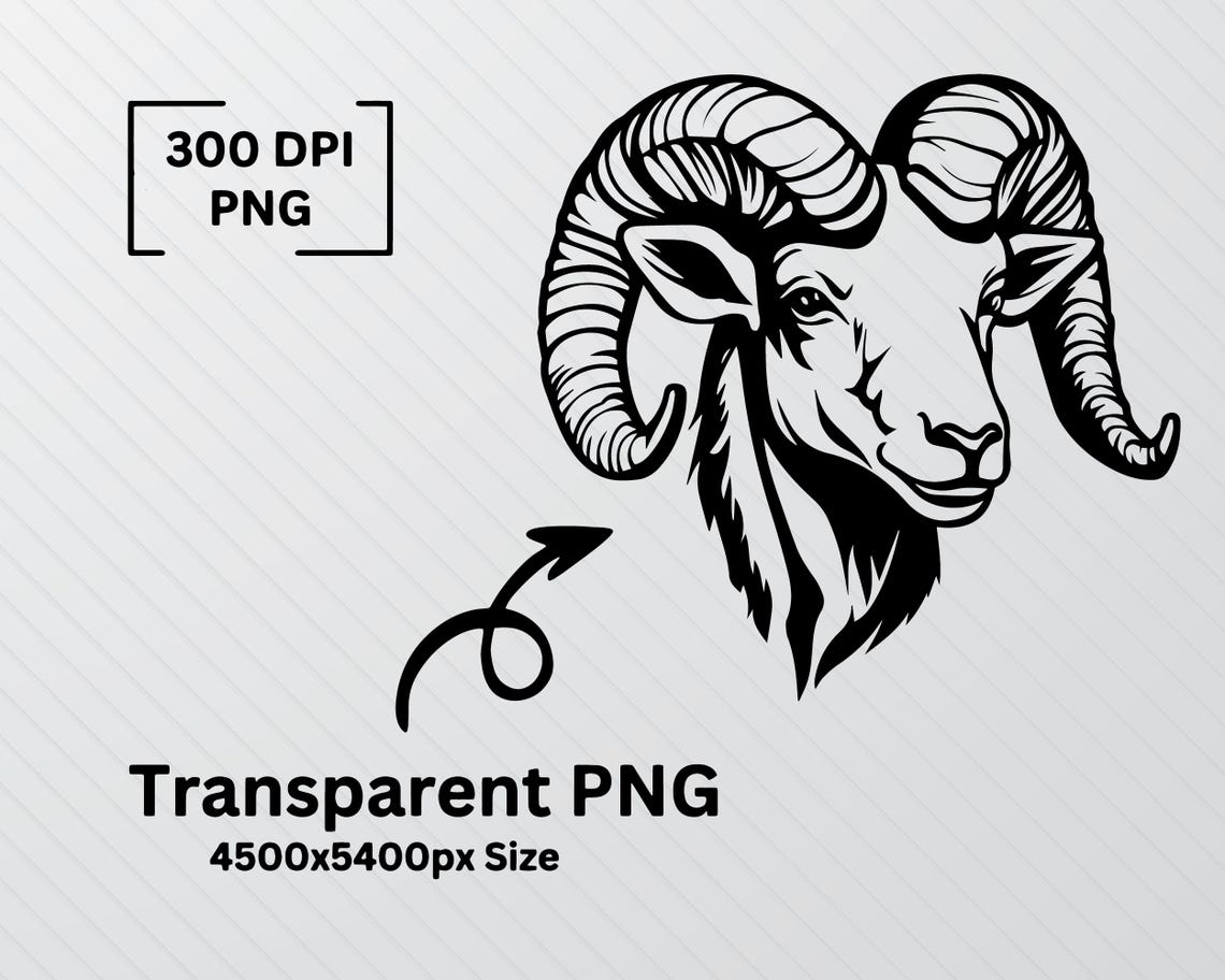 Ram Head Svg Bundle, Ram Head Silhouette, Ram Head Png Clipart, Ram ...