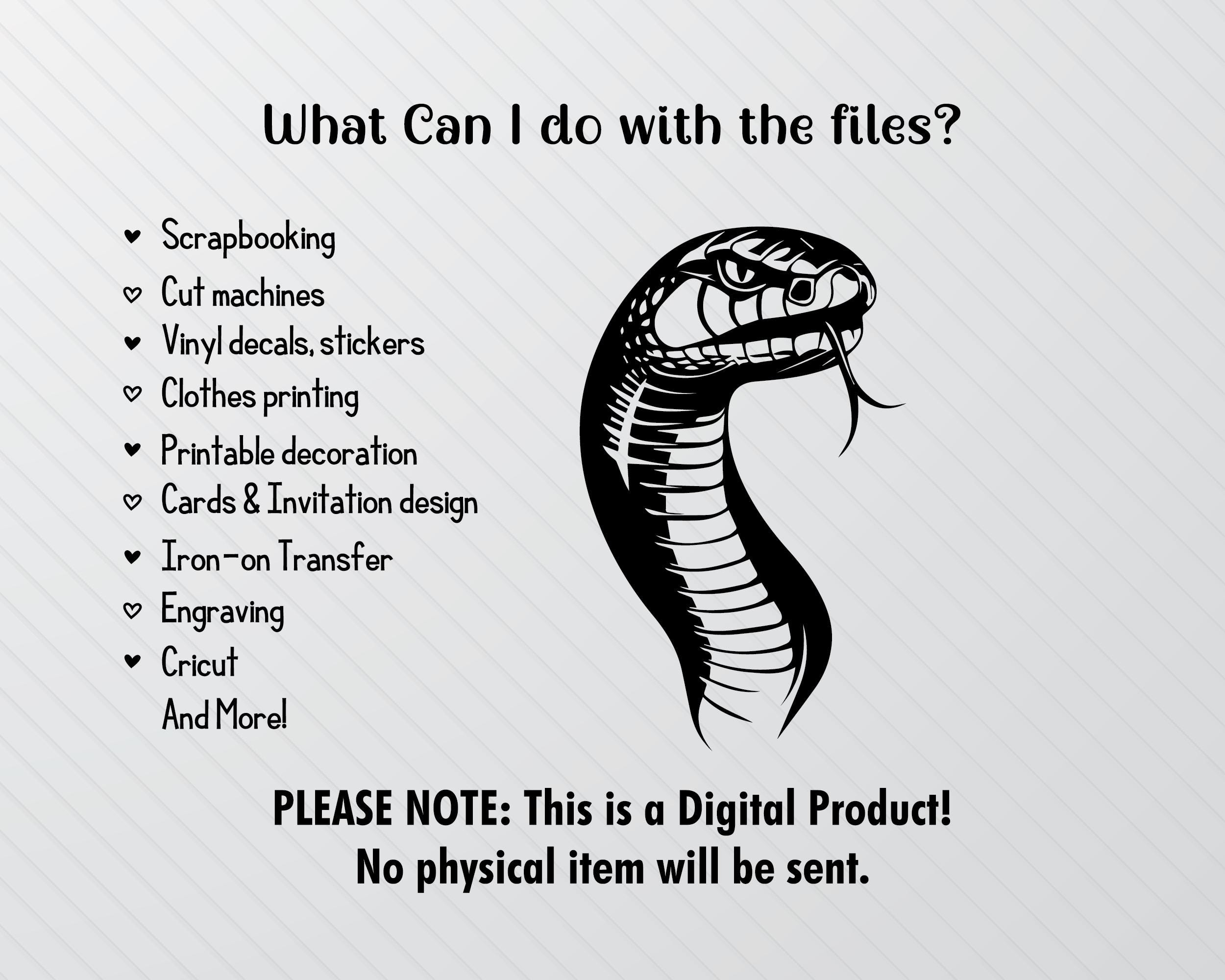 Cobra Svg Bundle, Cobra Silhouette Cut File, Dynamic Cobra Clipart ...