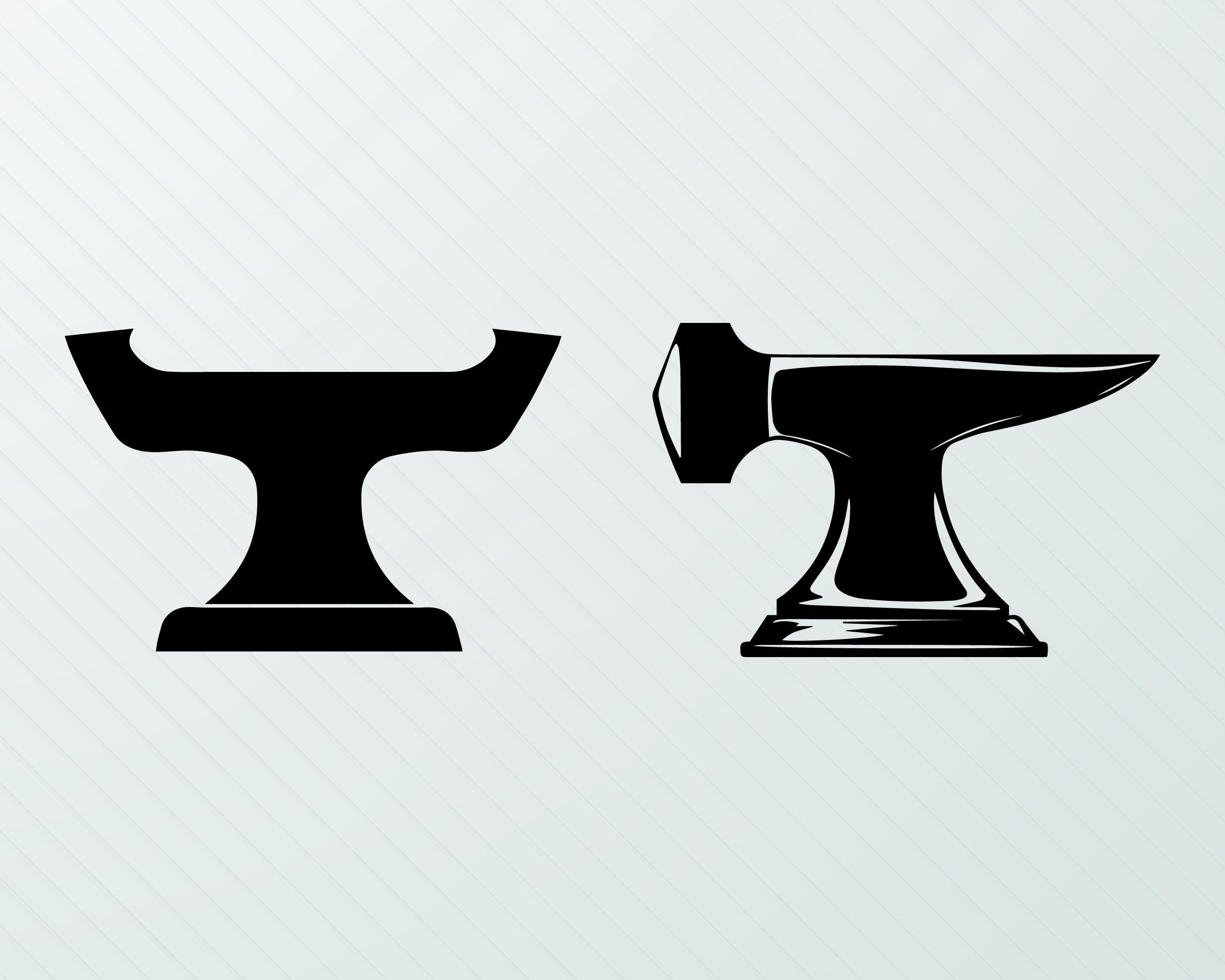 Anvil SVG Bundle: Blacksmith Clipart, Cut Files (PNG, Vector, 300 DPI ...