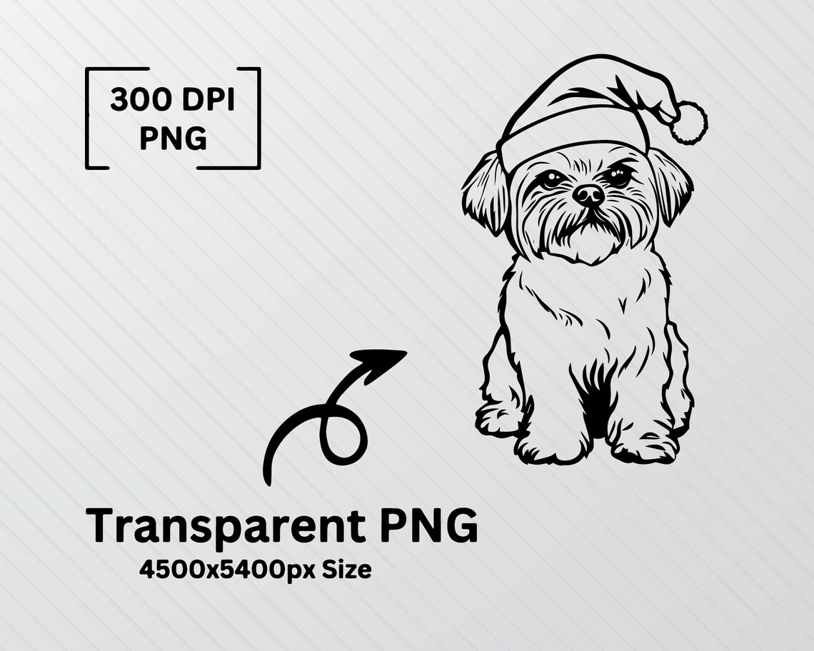 Shih Poo SVG Bundle: Dog Silhouette Vector Clipart (PNG, 300 DPI) - Etsy