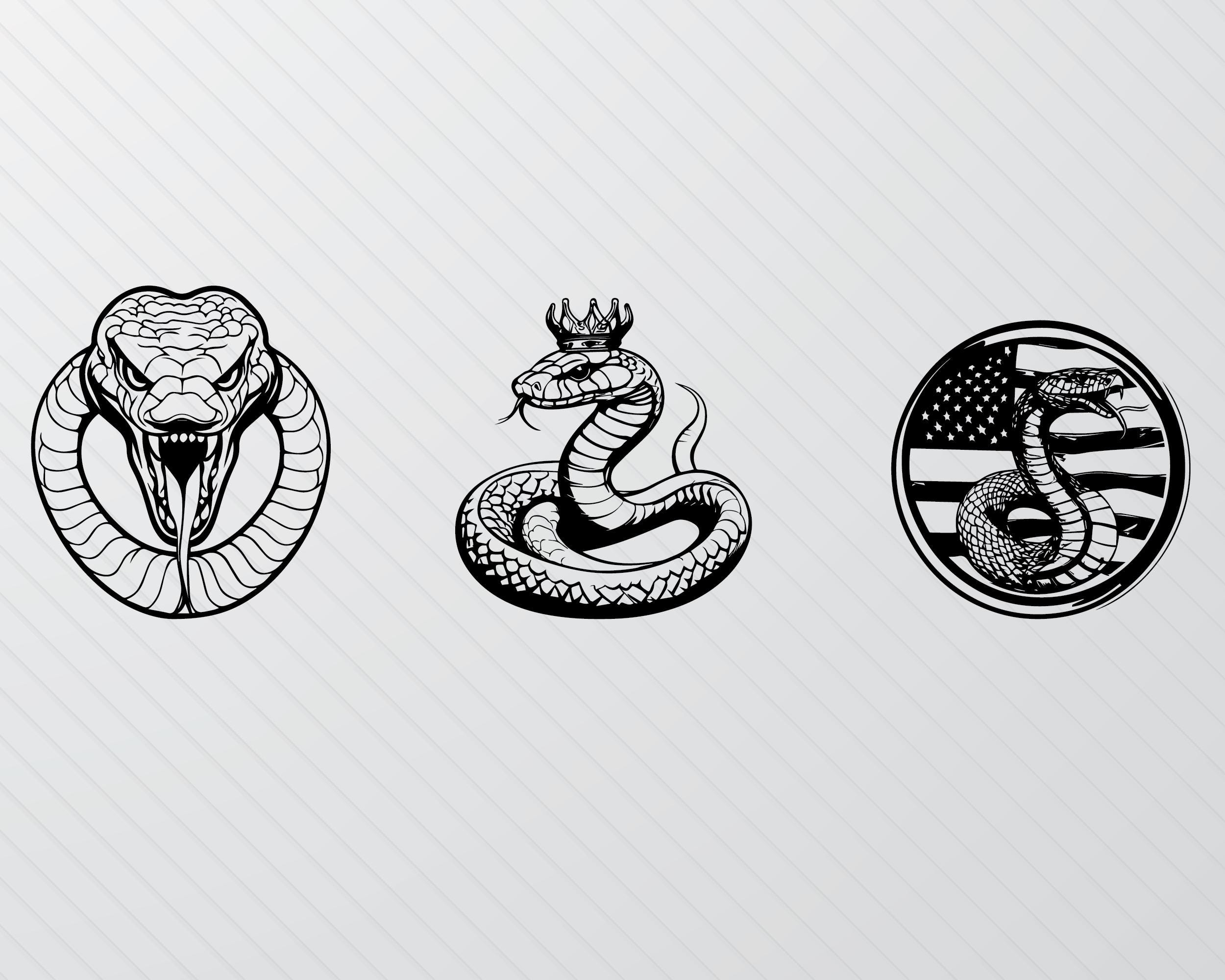 Cobra Svg Bundle, Cobra Silhouette Cut File, Dynamic Cobra Clipart ...