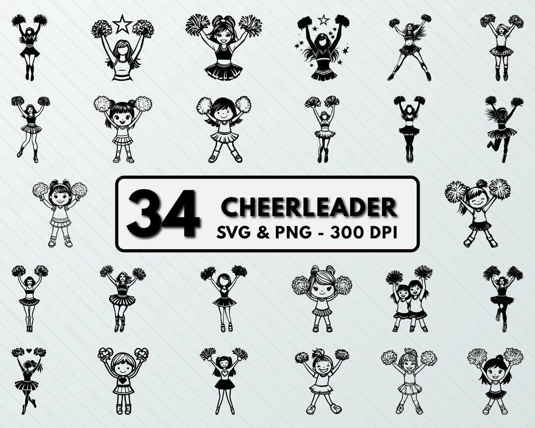 Cheerleader Svg Png, Cheerleader Clipart, Cheerleader Silhouette ...