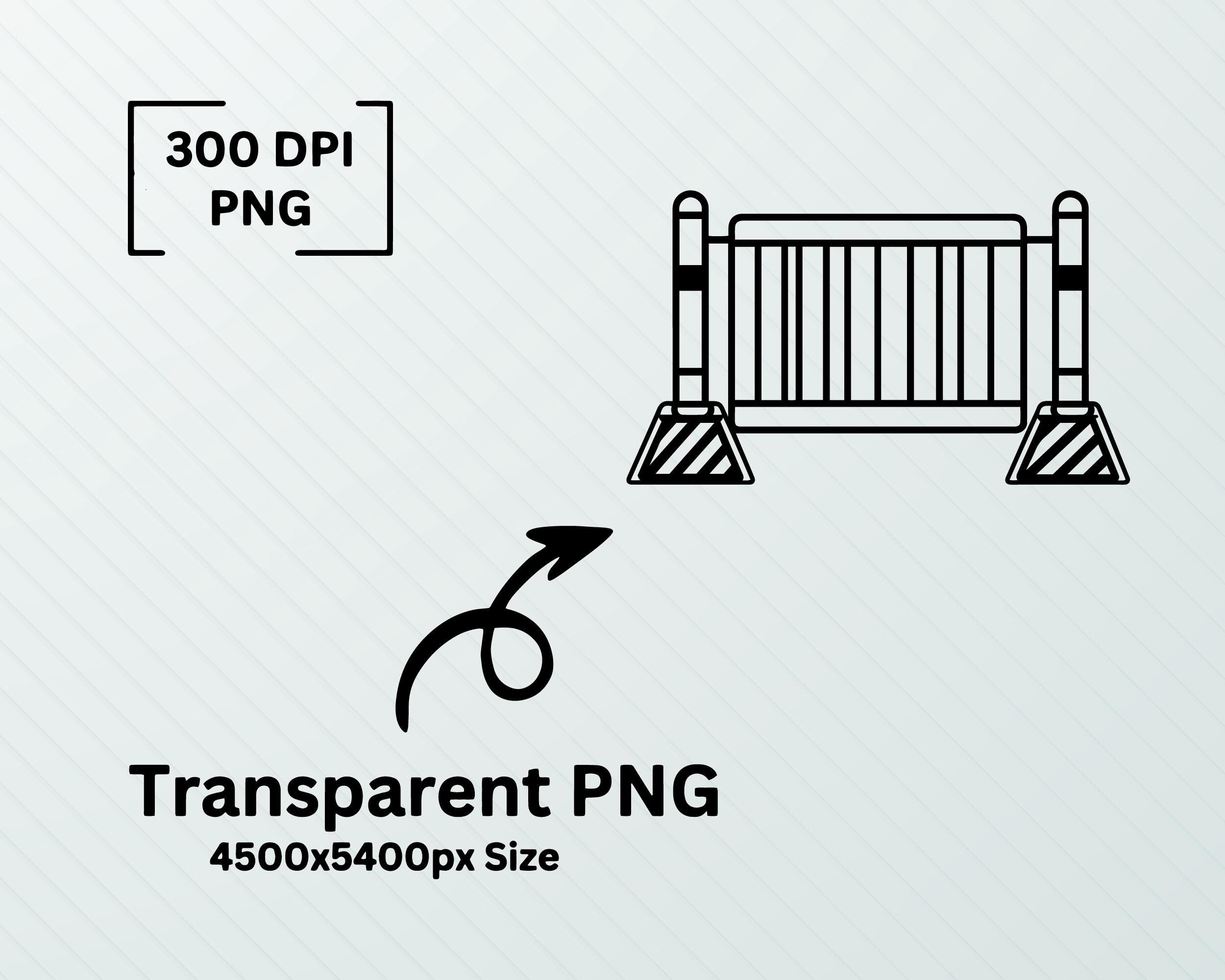 Road Barrier Clipart: Gate Designs SVG, PNG, Cut File - Etsy