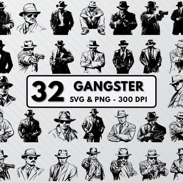 Gangster Svg - Etsy
