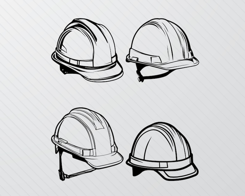 Construction Helmet Svg Vector Icons Bundle, Construction Helmet ...