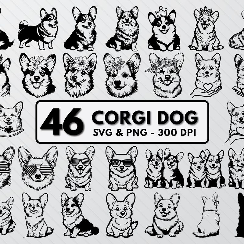 Corgi Decal - Etsy