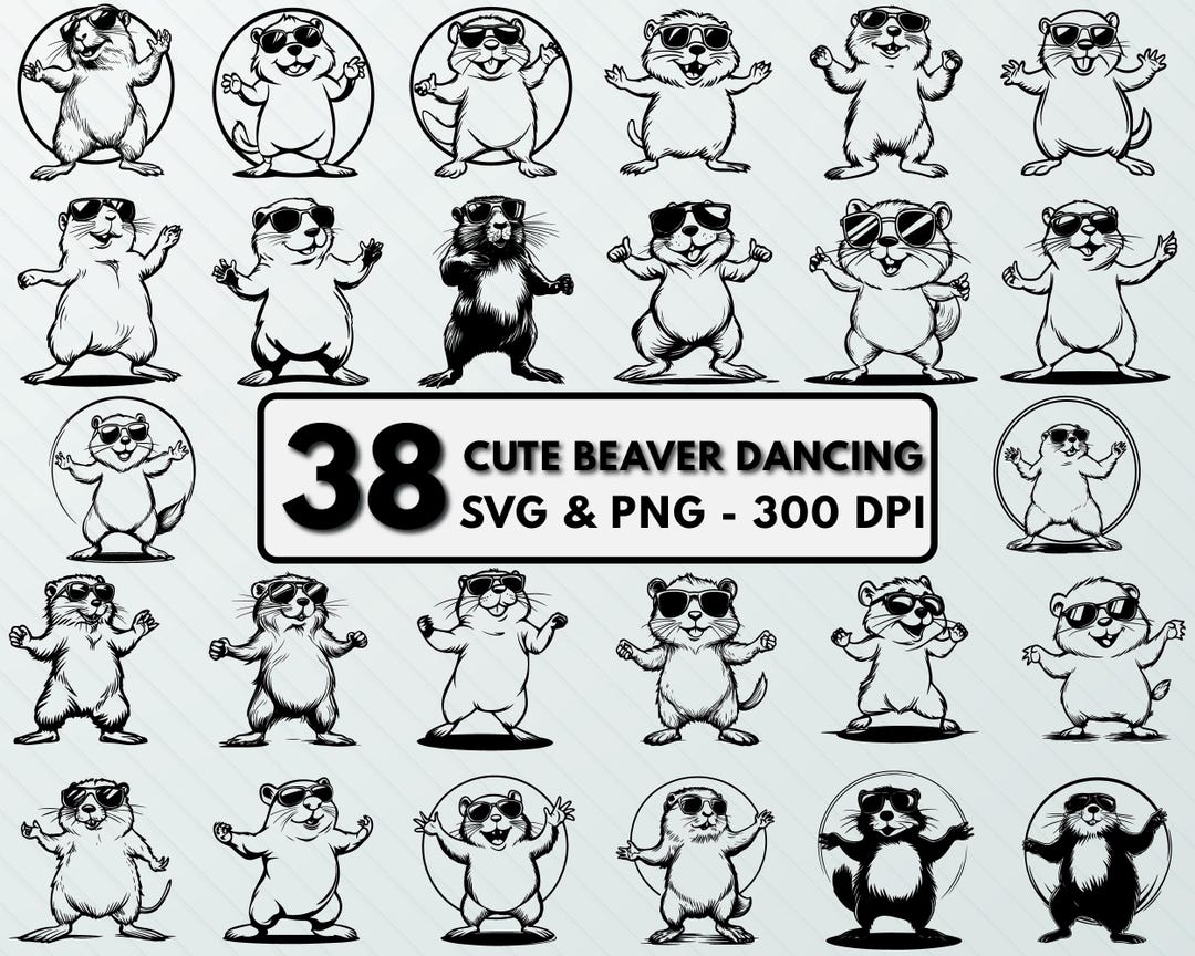 Beaver Vector, Beaver Drawing, Beaver Cut, Beaver Decal, Beaver SVG ...
