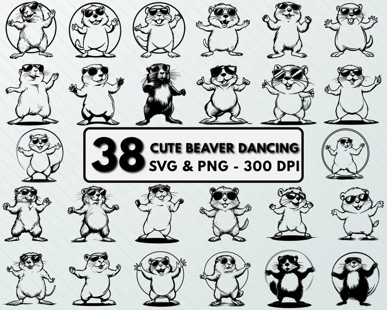 Beaver Vector, Beaver Drawing, Beaver Cut, Beaver Decal, Beaver SVG ...