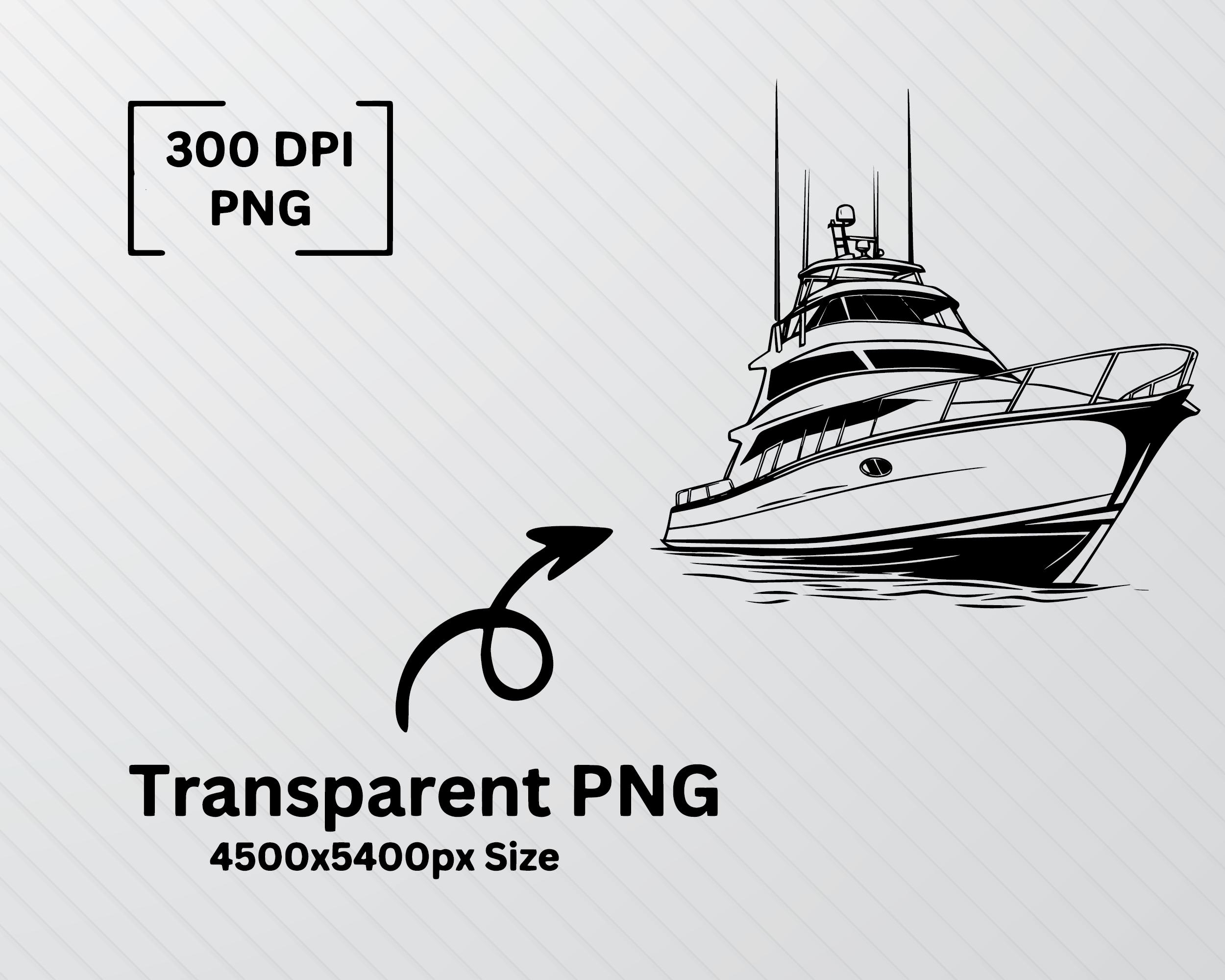 Yacht Svg Bundle, Yacht Silhouette Cut File, Yacht Vector Art, Yacht ...