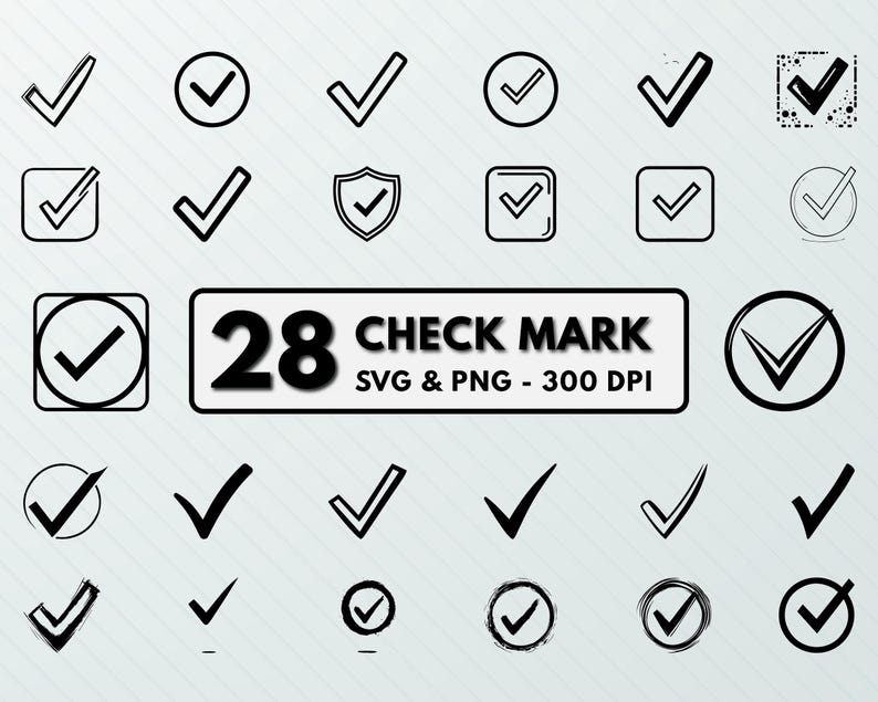 Check Mark Svg Png, Check Mark Clipart, Check Mark Silhouette, Check ...