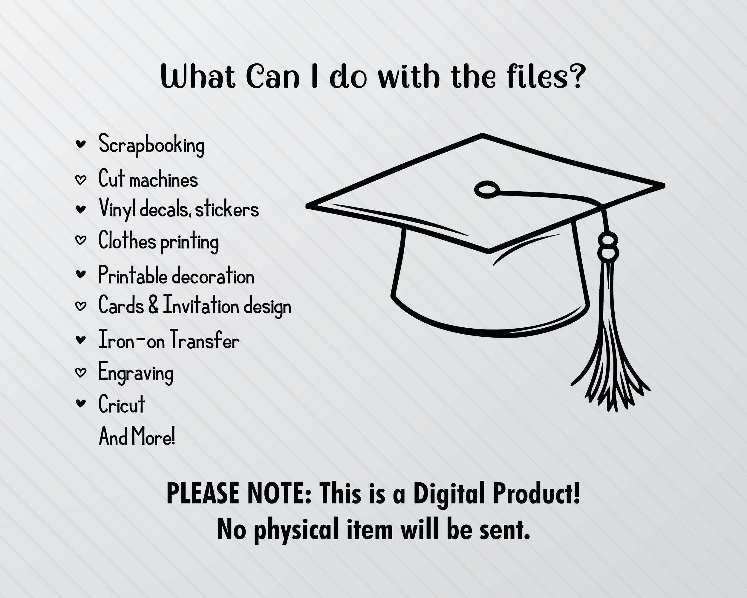 Graduation Hat Silhouette, Graduation Hat Svg Bundle Cut Files ...