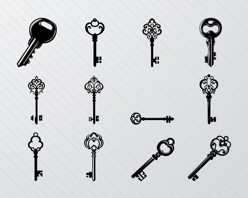 Key Silhouette Svg Cut File, Keys Svg, House Keys Clipart, Car Keys Png ...