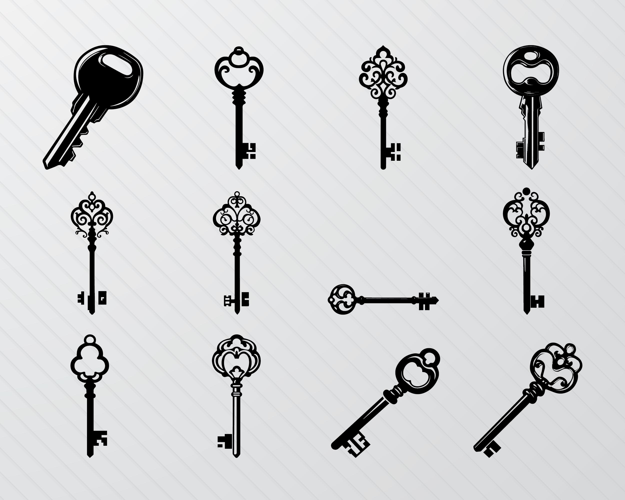 Key Silhouette Svg Cut File, Keys Svg, House Keys Clipart, Car Keys Png ...