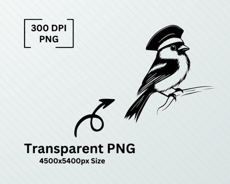 Chickadee SVG PNG Clipart: Bird Silhouette Vector Decal (cut File) - Etsy