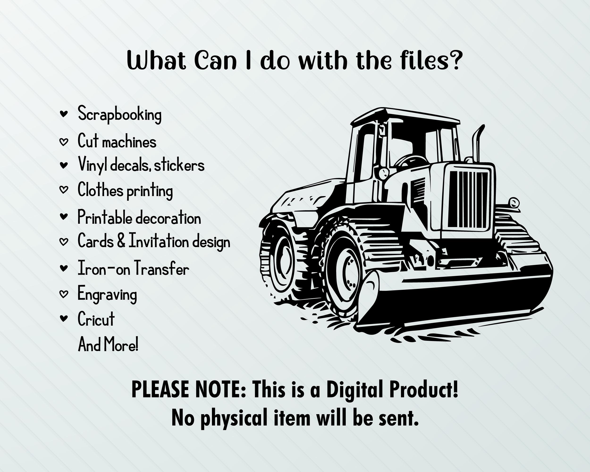 Bulldozer Svg Png, Bulldozer Clipart, Bulldozer Art Silhouette, Decal ...