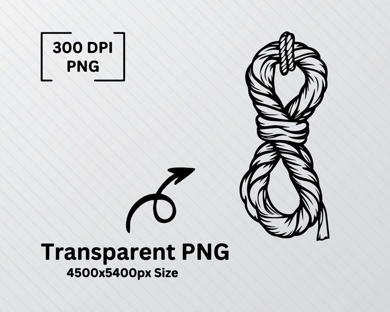 Rope Knot Silhouette Svg, Rope Knot Svg Bundle Cut Files, Rope Knot Png ...