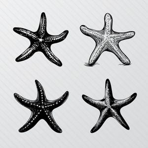 Starfish SVG Bundle: Sea Fish Clipart, Vector Cut Files - Etsy