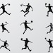 Handball Player Silhouette SVG Bundle: Clipart, Decal (PNG) - Etsy