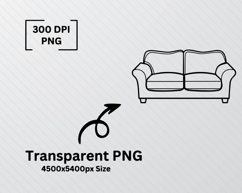 Sofa Silhouette Svg, Sofa Svg Bundle File, Couch Clipart Png, Sofa ...